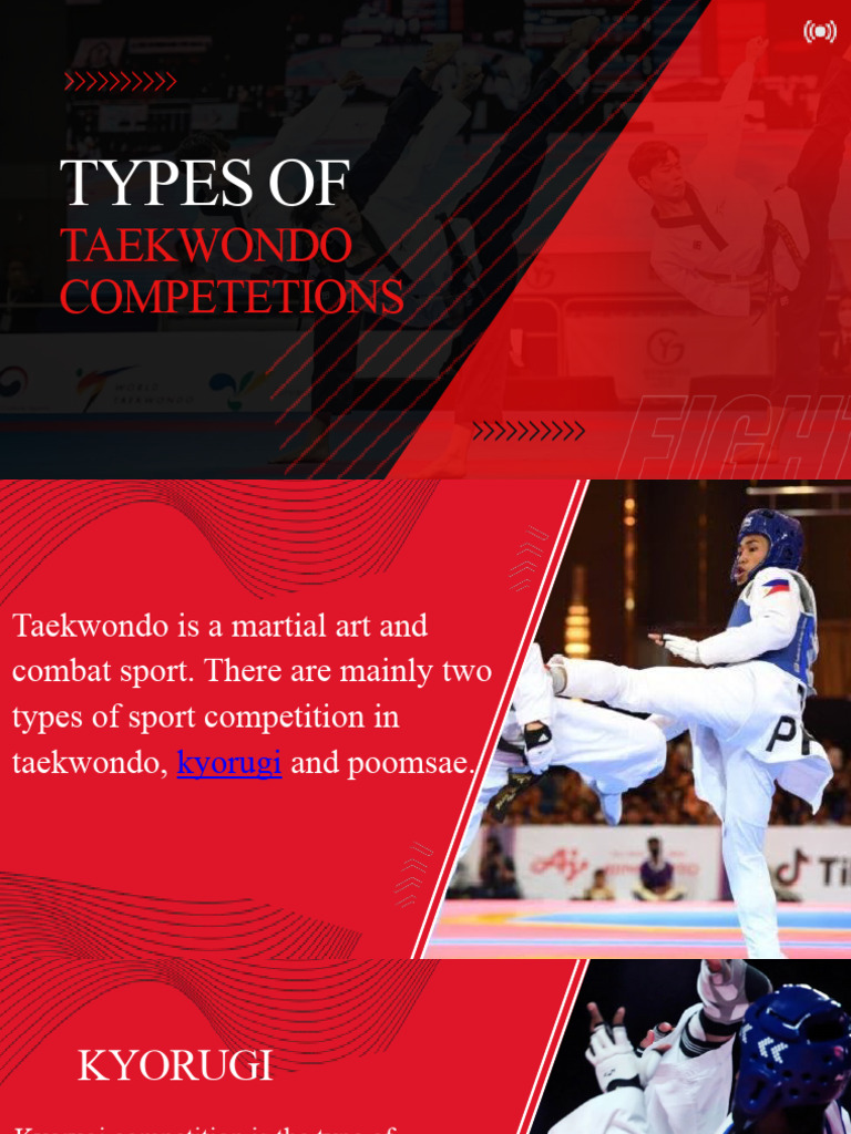 Types of TKD Competitions | PDF | Taekwondo | Athletic Sports