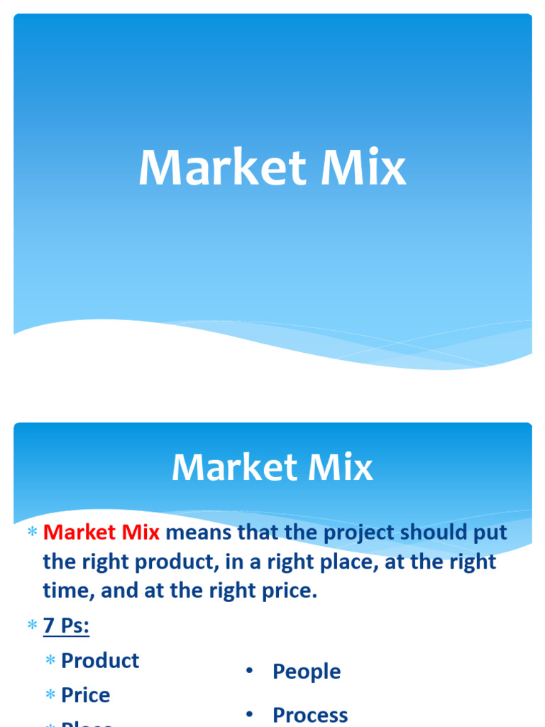 Lect 3 - Market Mix | PDF | Product (Business) | Marketing