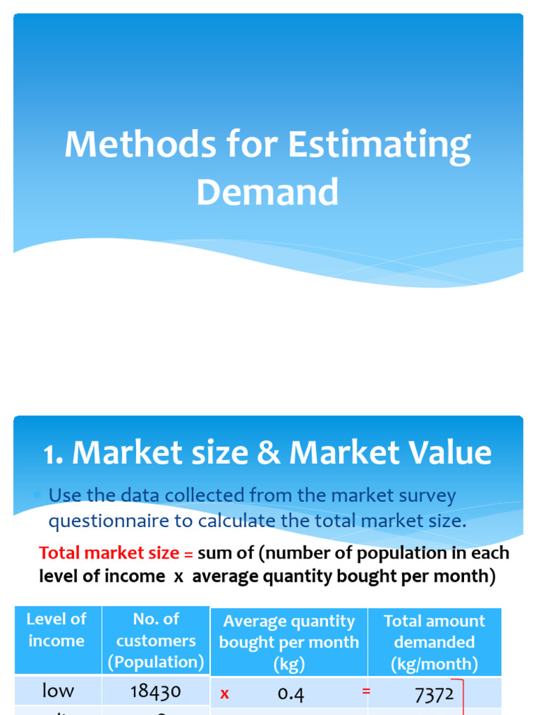 lect 5_Market Demand estimation | PDF