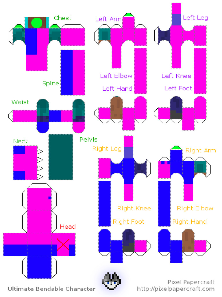 Minecraft Bendable Character | PDF