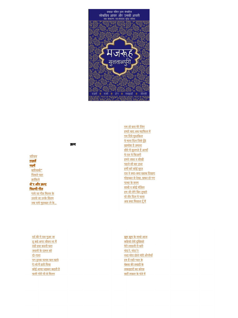 Majrooh Sultanpuri H | PDF