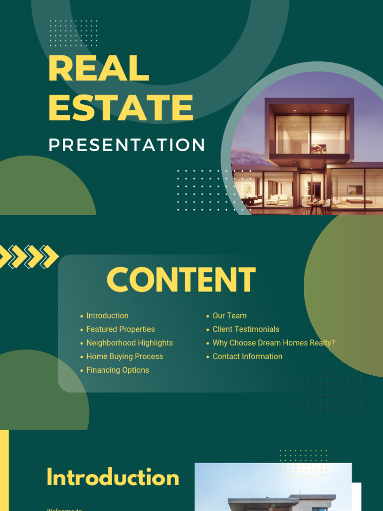 Real Estate Presentation | PDF | Real Property