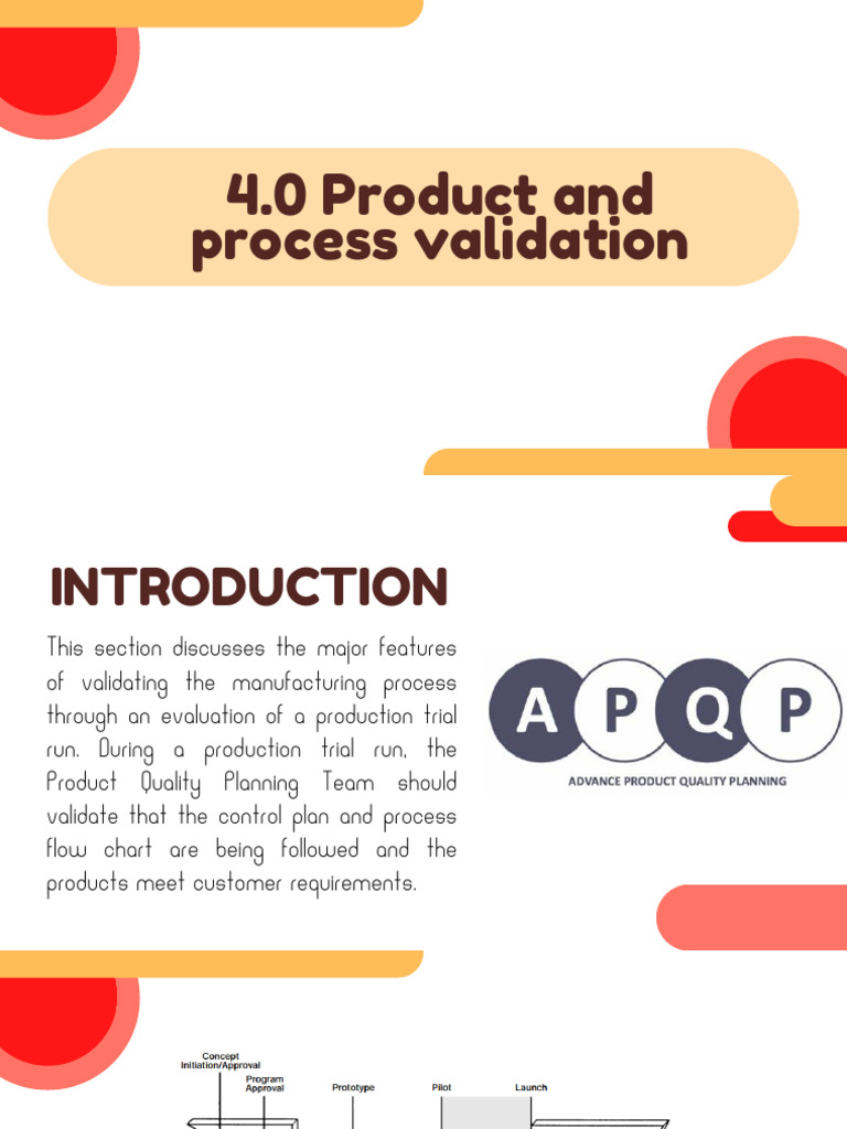 Product and Process Validation | PDF | Verification And Validation | Packaging And Labeling