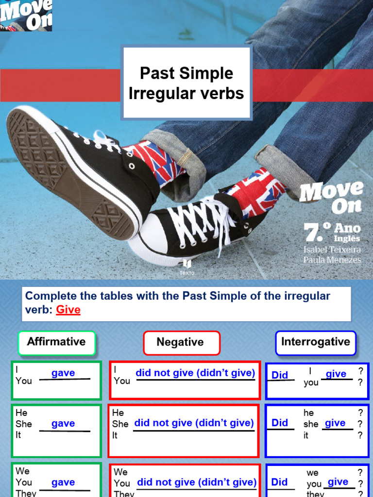 Past Simple - Irregular Verbs | PDF | Linguistic Typology | Linguistics