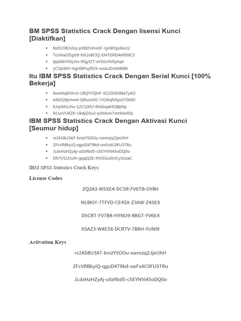 Crack Spss | PDF