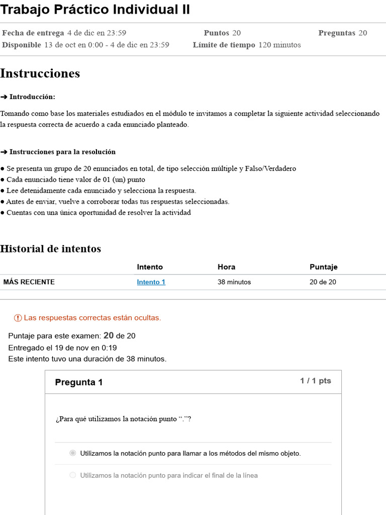 Trabajo Práctico Individual II - OPTATIVO I (JAVA INTRODUCCION) | PDF | Programación ...