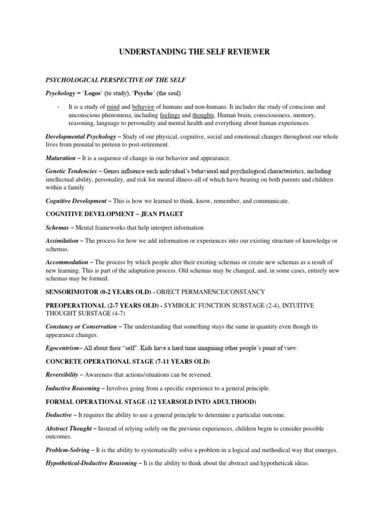 Uts Reviewer | PDF | Human Sexuality | Schema (Psychology)