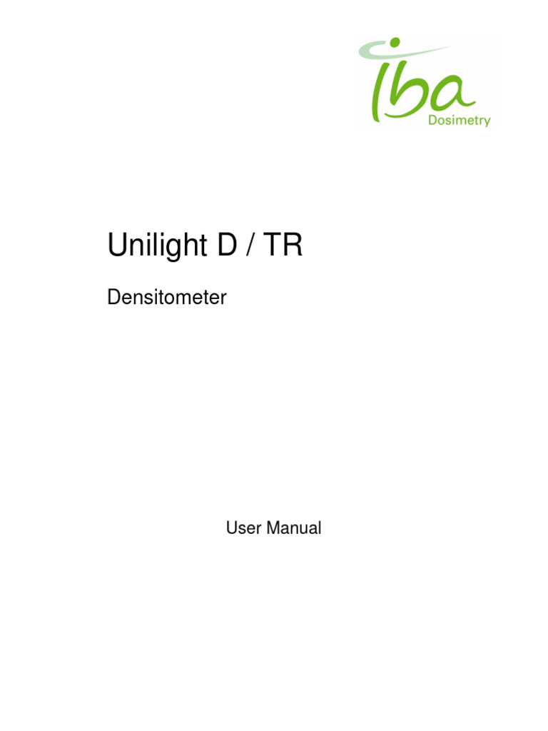 VD-UM UnilightD-TR EN 001 ND | PDF | Rechargeable Battery | Calibration