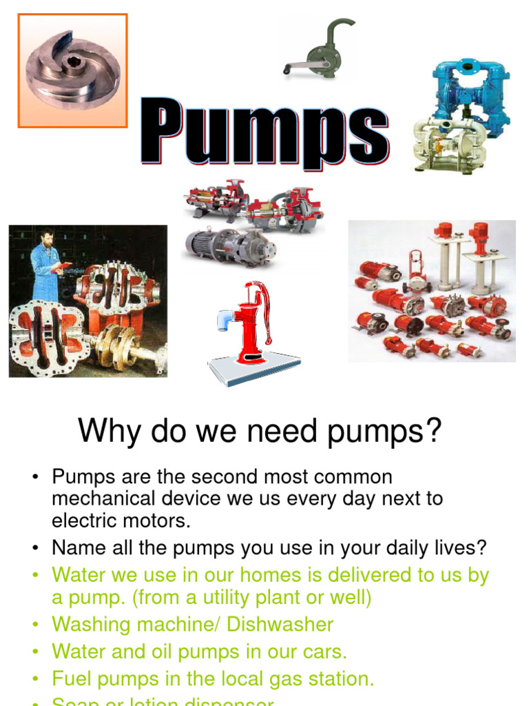 Understanding Pumps: Types and Functions | PDF | Pump | Pressure