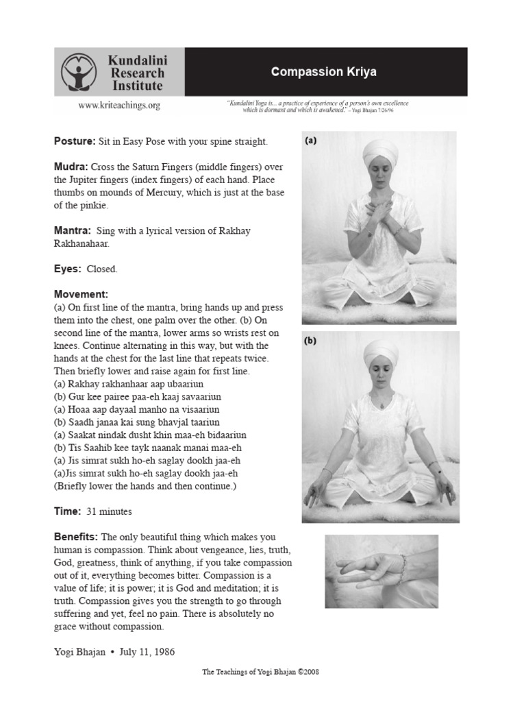 Compassion Kriya Template | PDF