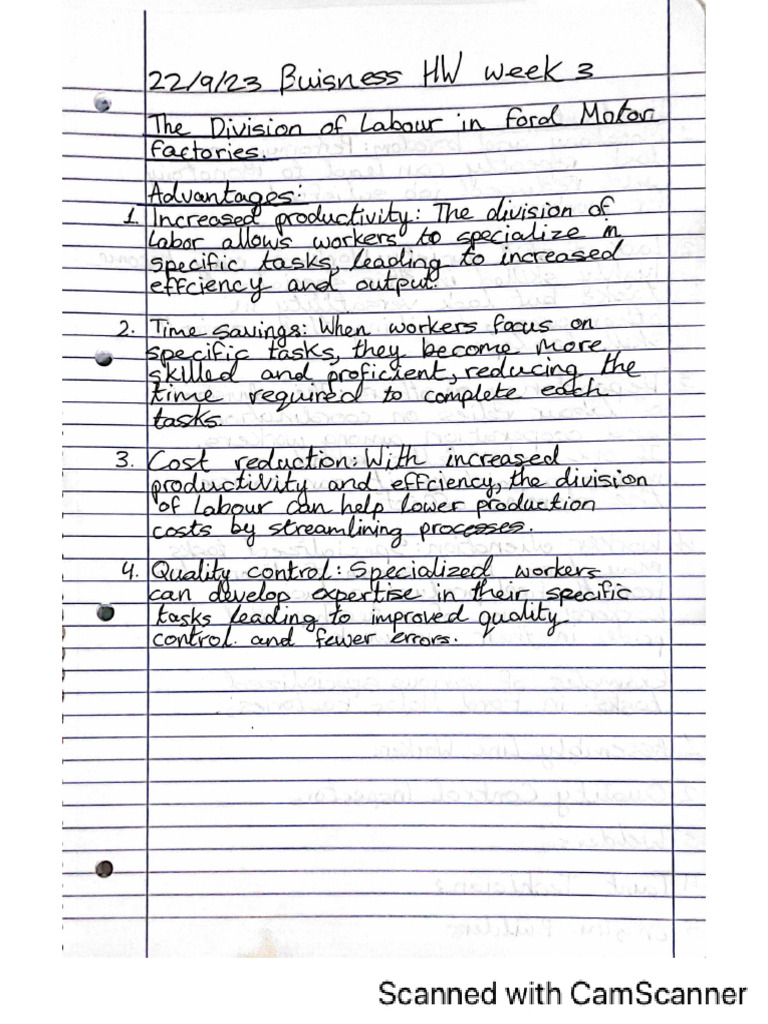 Business Studies Week 3 HW 09-22-2023 | PDF