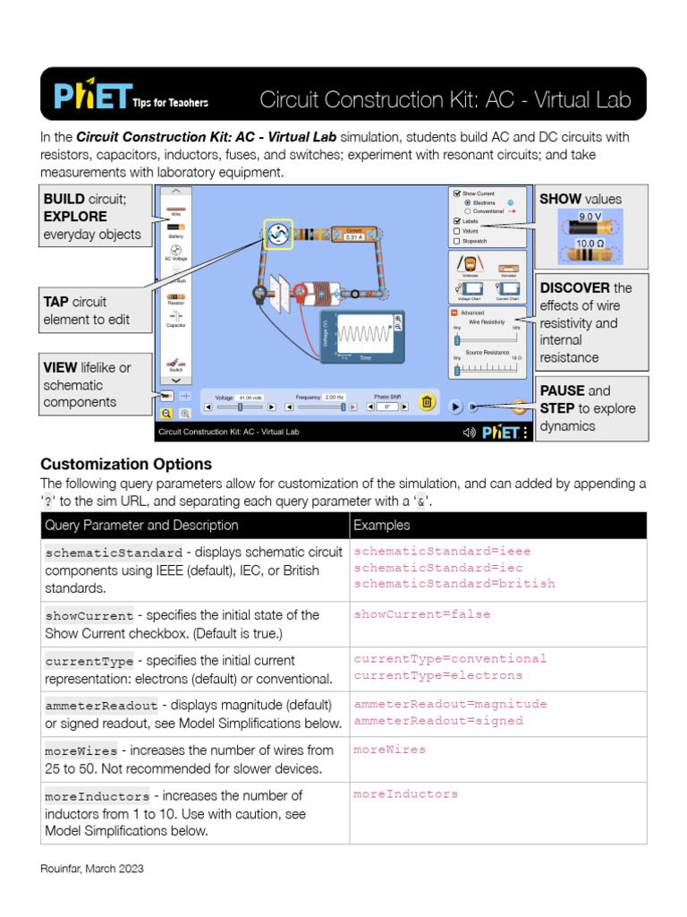 Circuit Construction Kit Ac Virtual Lab HTML Guide - en | PDF