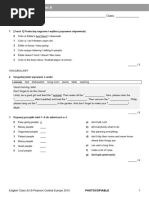 EC - A2 - Tests - Language Test 7A | PDF