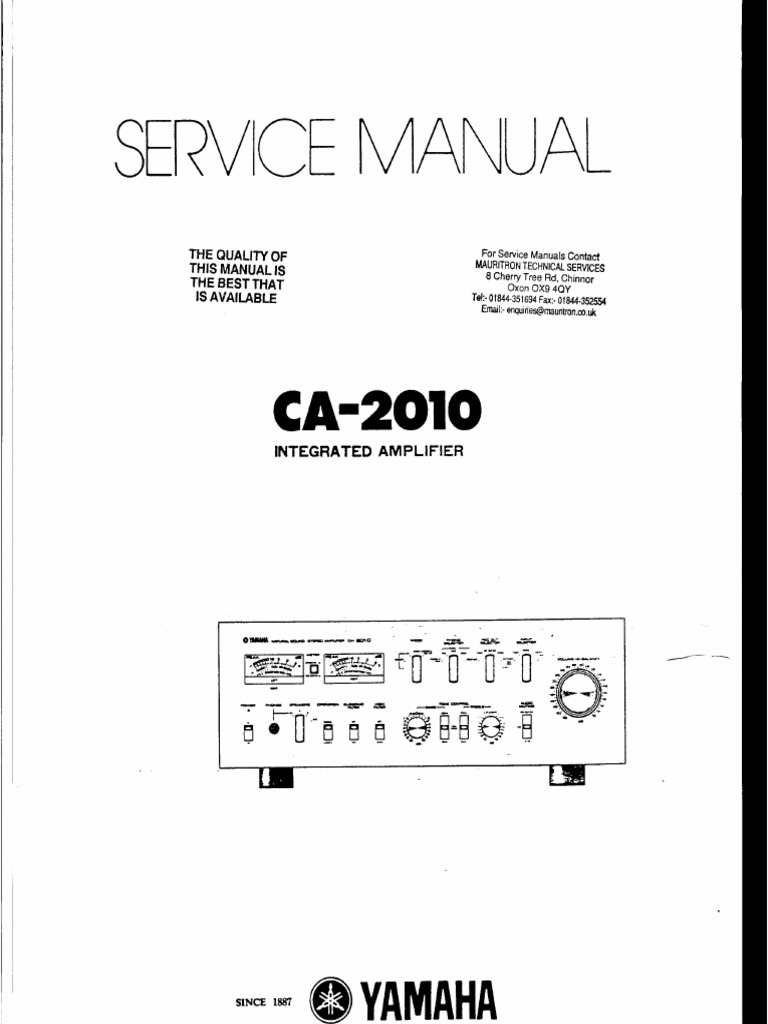 Hfe Yamaha Ca-2010 Service | PDF