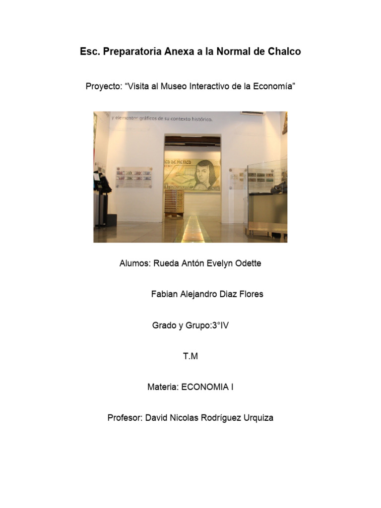 Proyecto Museo Economia | PDF | México | Museo