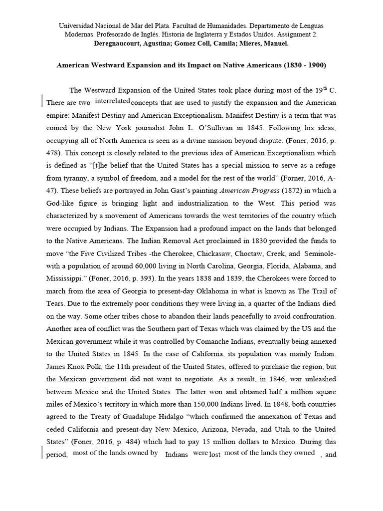 Deregnaucourt, Gomez Coll, Mieres 2nd Assignment | PDF | Native ...