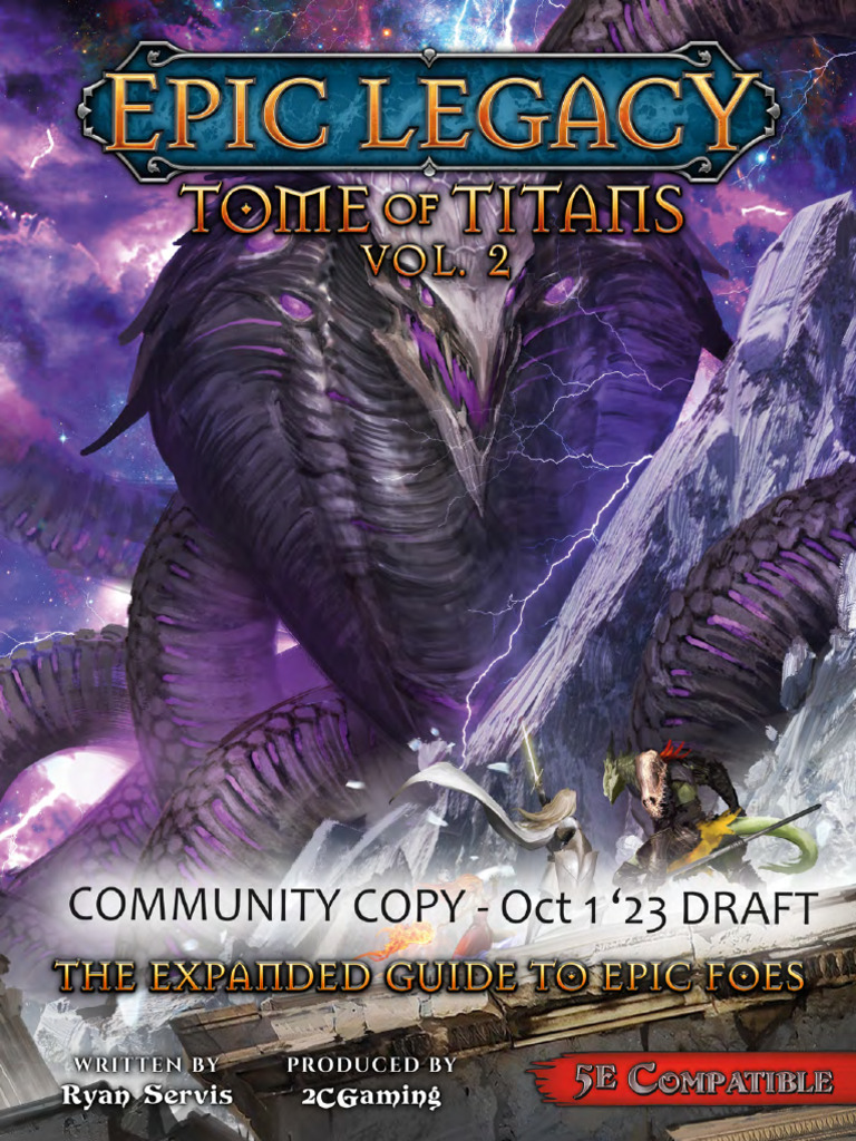 Community Copy - Epic Legacy Tome of Titans - Vol. 2 | PDF | License ...