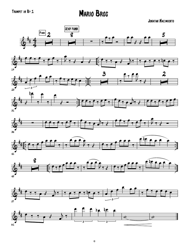 Mario - Trumpet in BB 1 | PDF