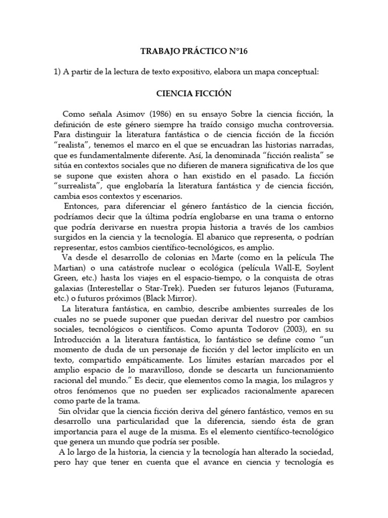 Ciencia Ficción: Definición y Contexto | PDF | Ciencia ficción | Distopía