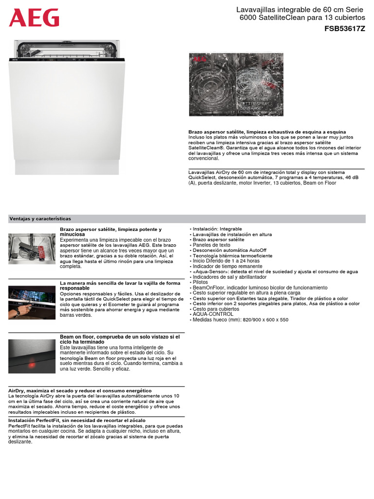 Datasheet FSB53617Z | PDF | Lavavajillas