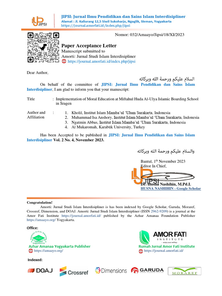 LoA JIPSI 38 Mr. Kholil | PDF | Science & Mathematics