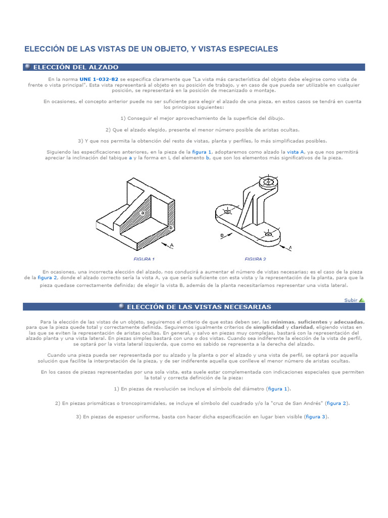 Elección de Vistas para Objetos Técnicos | PDF | Geometría