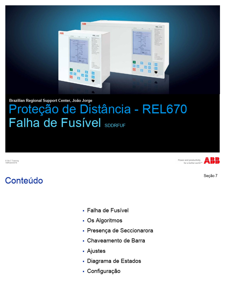 Detecção de Falha de Fusível REL670 | PDF | Fusível (elétrico ...