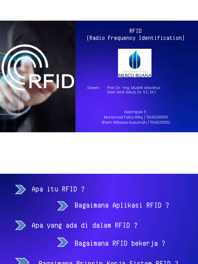 Persentasi Kelompok 5 - RFID | PDF