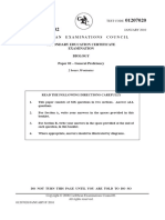 CSEC Biology Paper 1 Answers | PDF