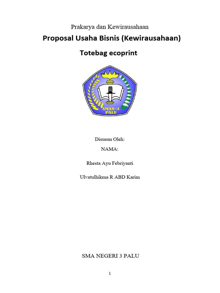 Contoh Draf Proposal - 5 | PDF