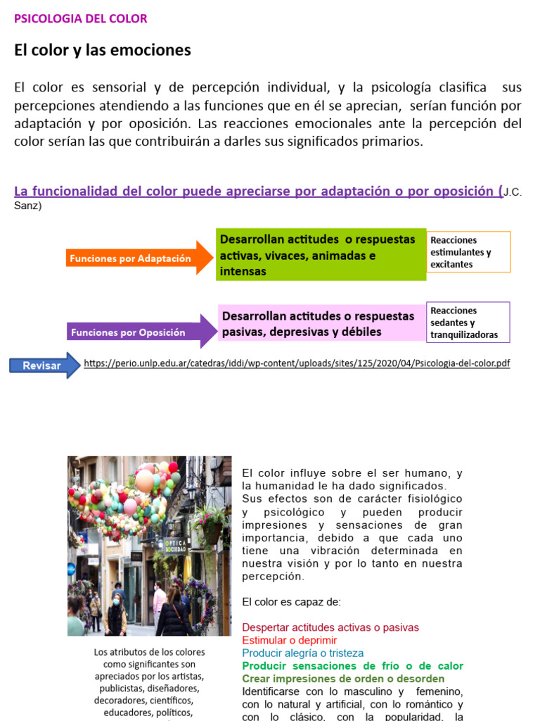 Psicología Del Color PARCIAL 2 | PDF | Color | Las emociones