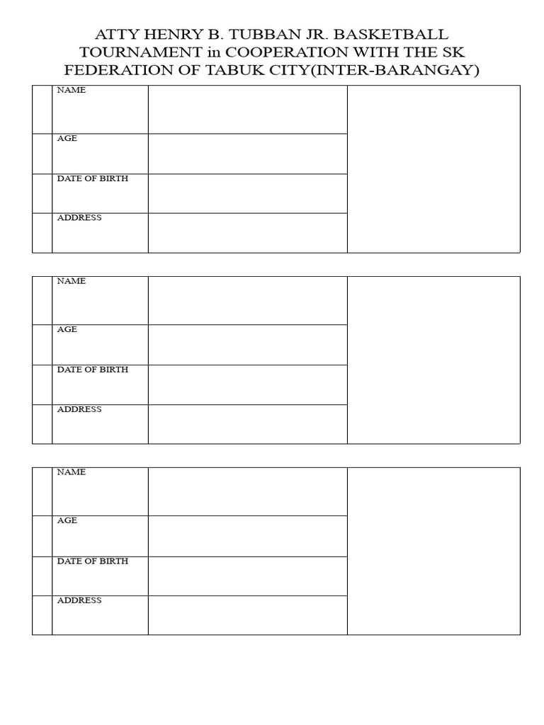 Inter Barangay Players Gallery | PDF | Sports & Recreation