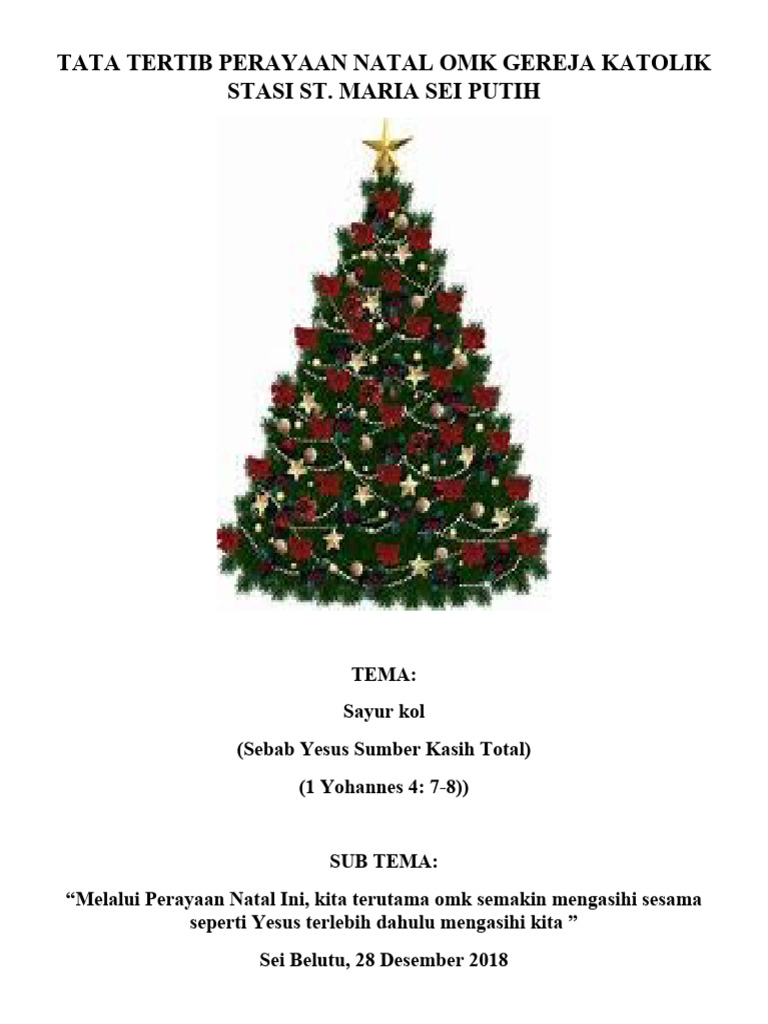 Tata Tertib Perayaan Natal OMK 2018 | PDF | Agama & Spiritualitas