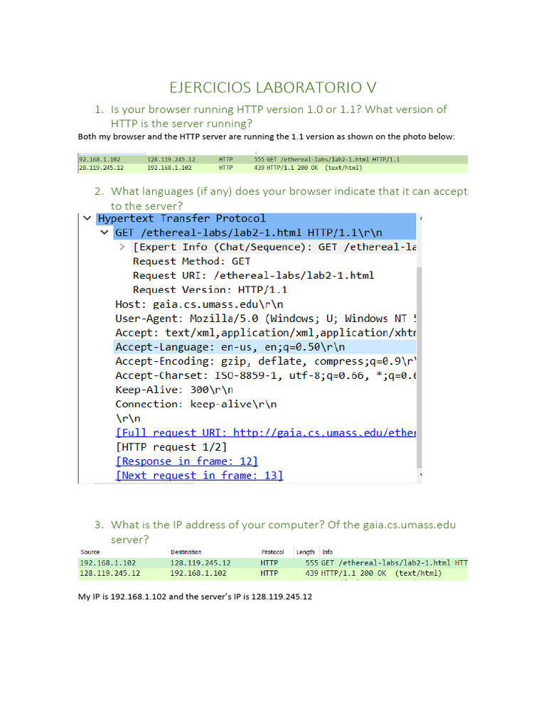 Ejercicios Lab 5 | PDF | Networking | Internet & Web