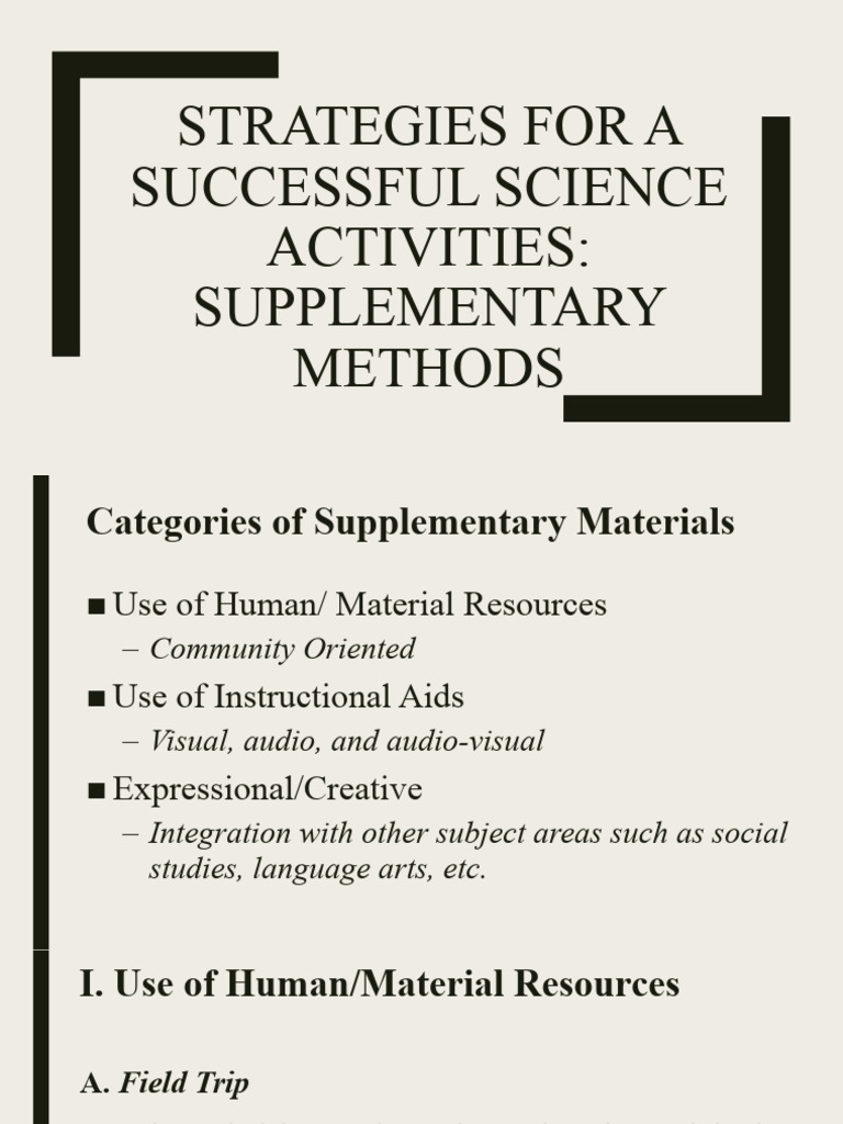 Effective Strategies for Science Activities | PDF | Learning | Experience