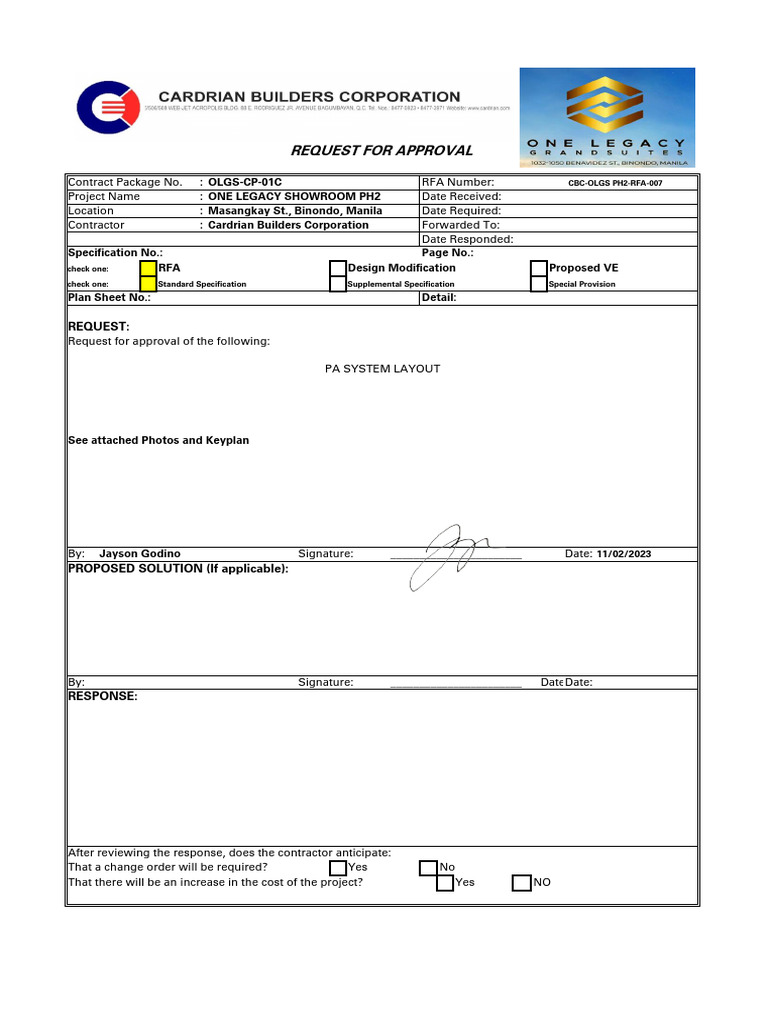 Rfa-007 Pa System Layout | PDF