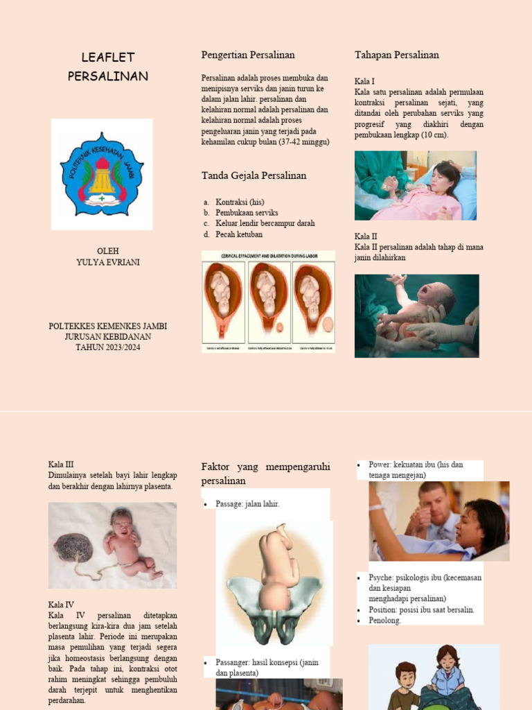 Tahapan dan Proses Persalinan Normal | PDF