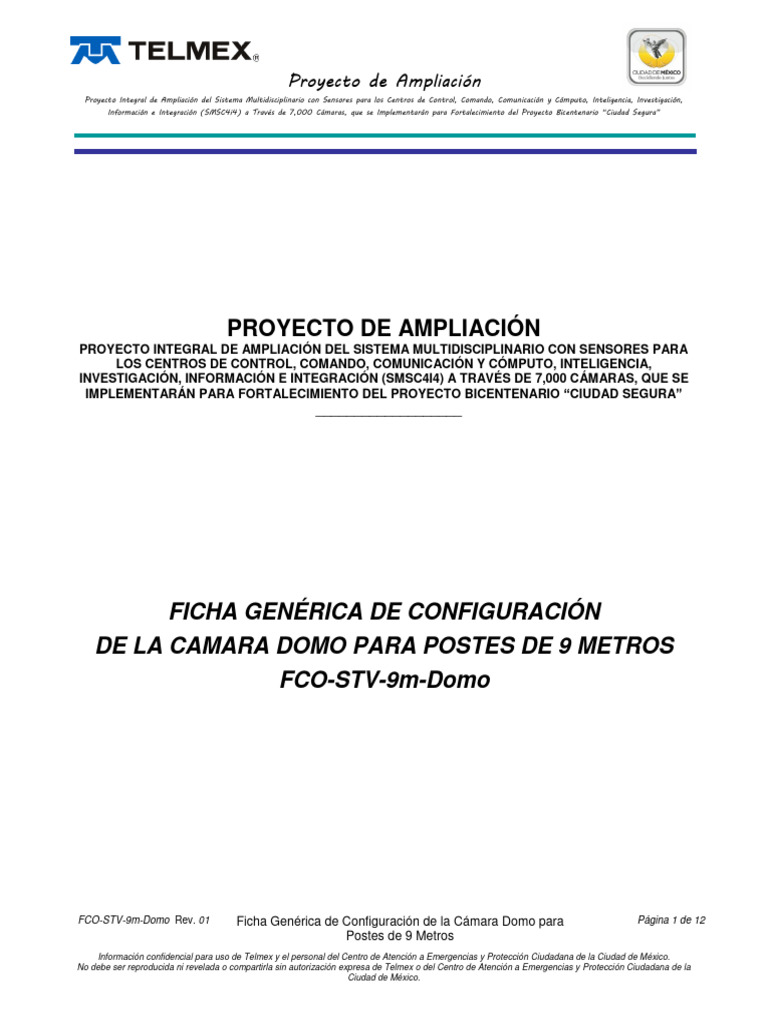 FCO-STV-Domo Configuración Generica de Cámara Domo para STV 9 Metros V1 ...