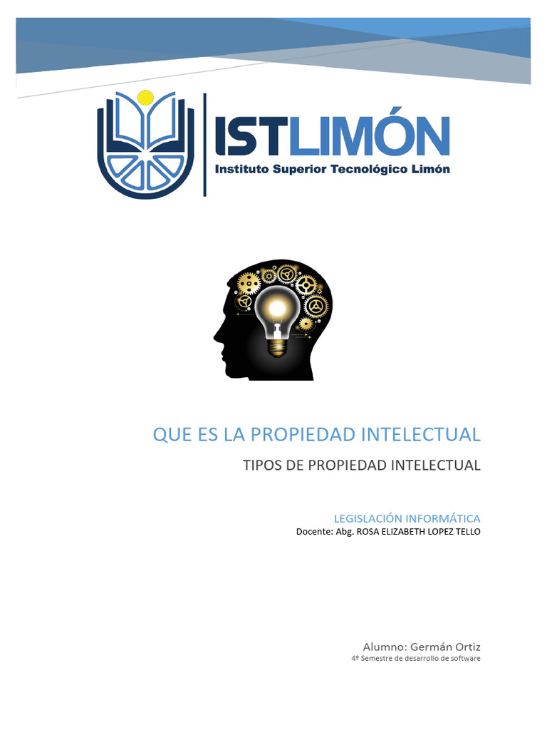 Qué Es La Propiedad Intelectual | PDF | Patentar | Propiedad intelectual