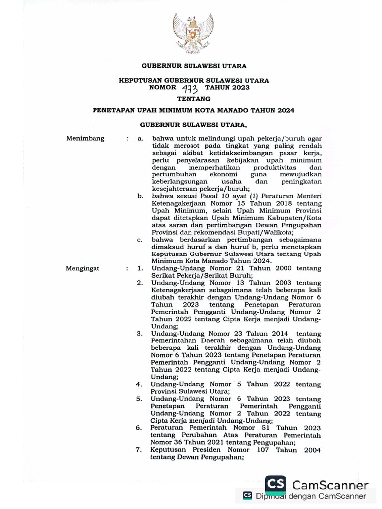 SK Umk Manado 2024 | PDF