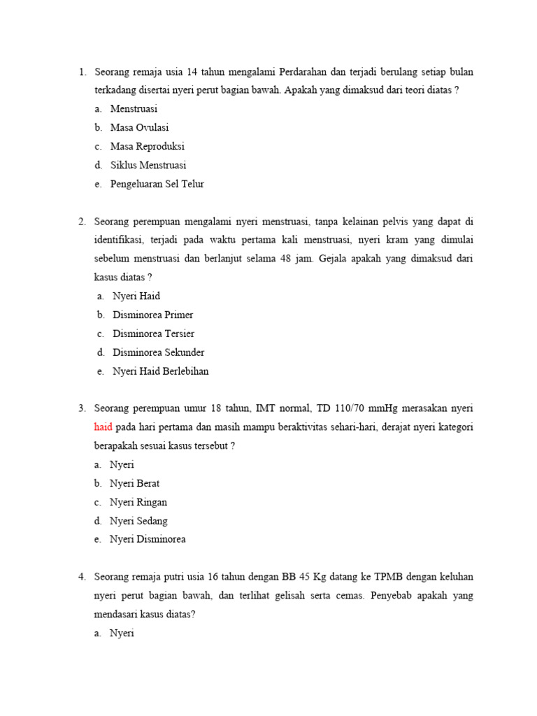SOAL UTS Asuhan Komplementer | PDF | Kesehatan Holistik | Sains & Matematika
