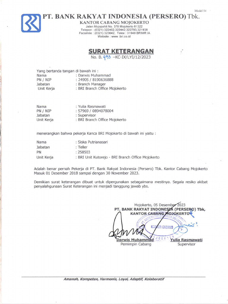 Surat PHK Siska20231207 11145870 | PDF