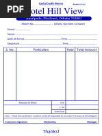 Dhaba Food Bill Format Sample | PDF