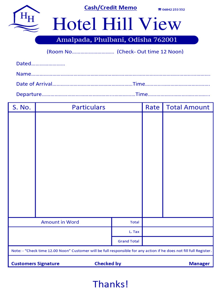 Phulbani Hotel | PDF