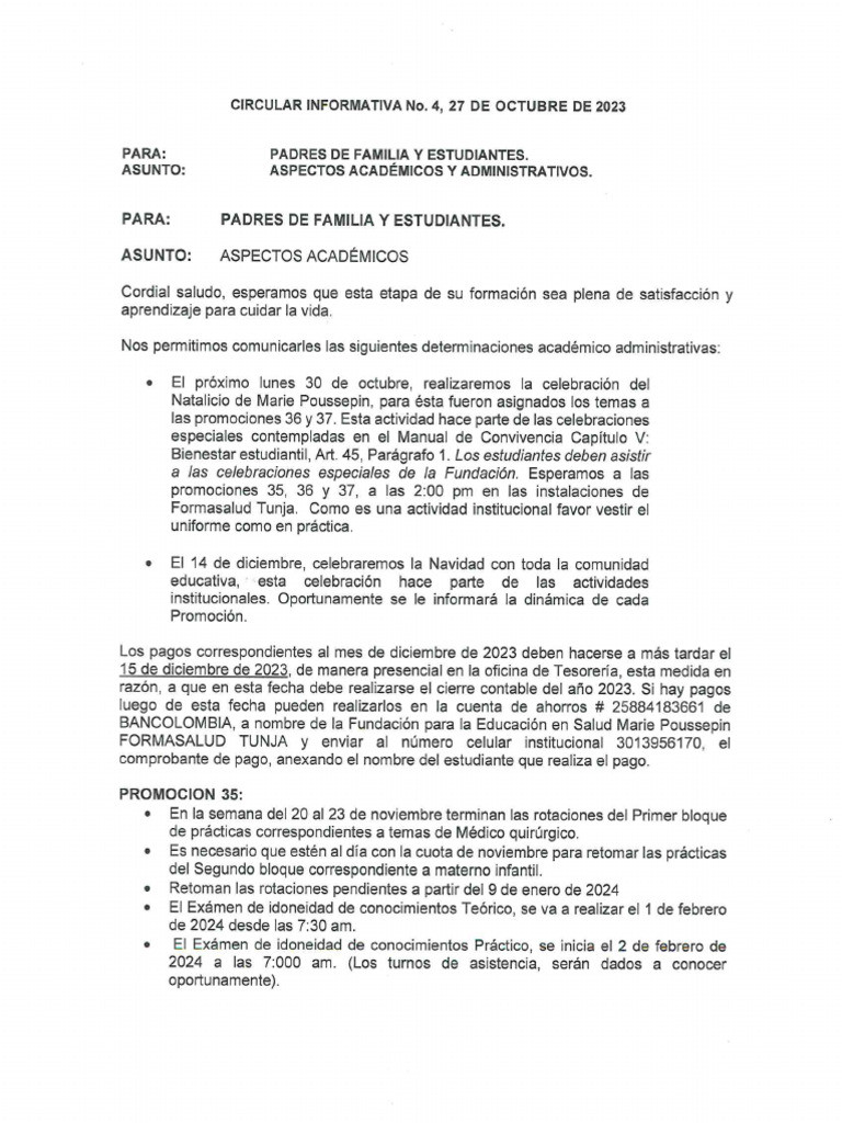 Circular No 4 2023 | PDF