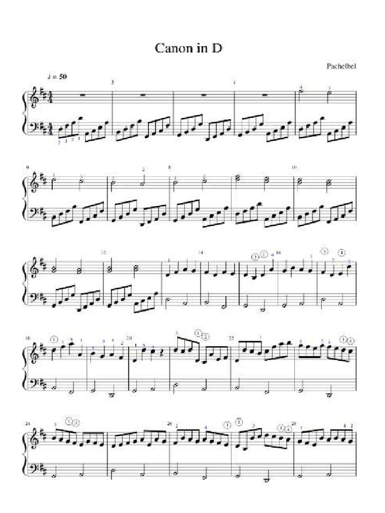 Canon In D | PDF
