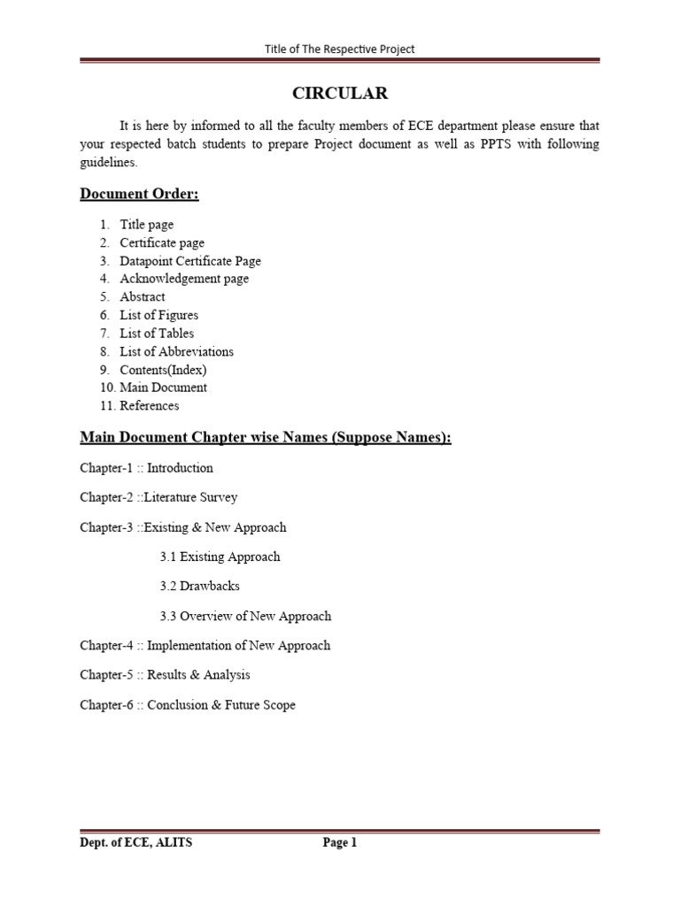 B.Tech Project Final Guidelines | PDF | Computing | Text