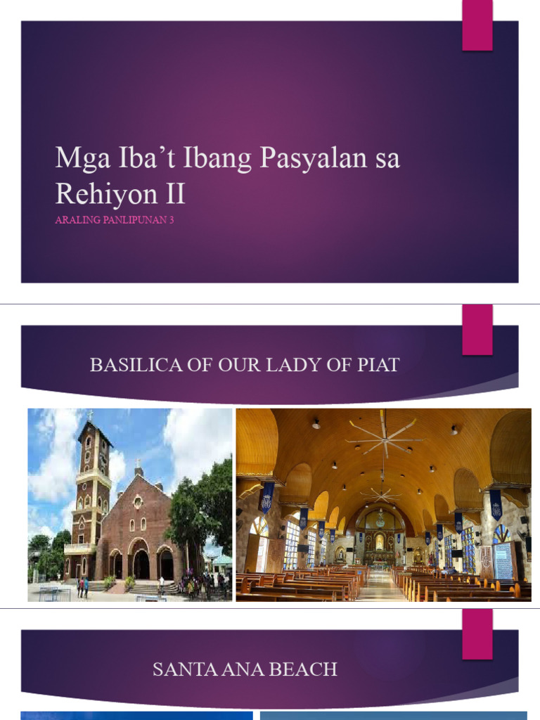 Mga Iba't Ibang Pasyalan Sa Rehiyon II | PDF