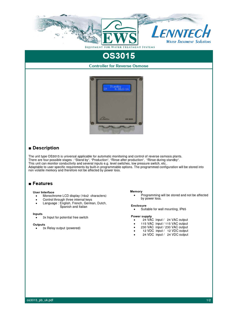 Ews Os3015 L | PDF | Power Supply | Switch