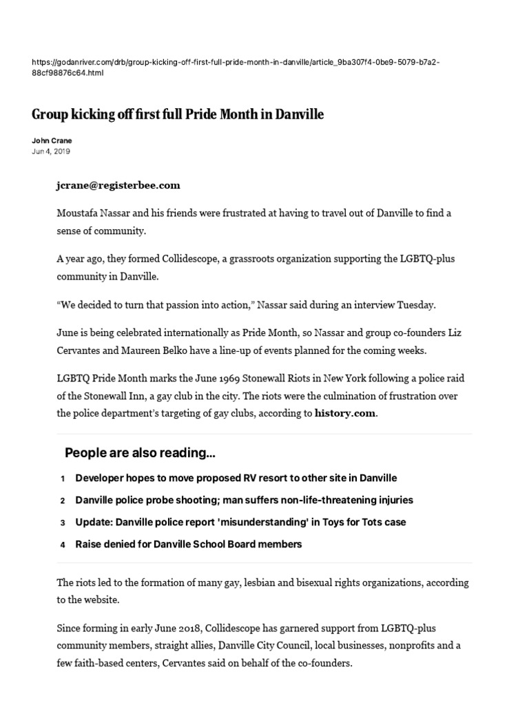 Vice Mayor Lee Vogler Celebrates Kicking Off First Full Pride Month in ...